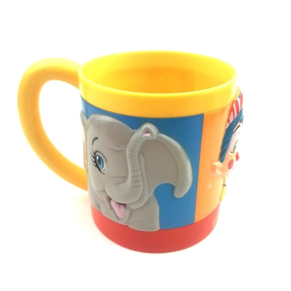 Dining | Circus Cup Mug 3d Yellow Barnum Bailey Ringling Bros Animals ...